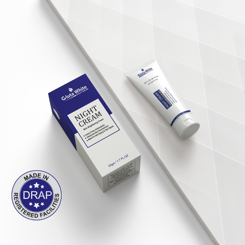 Gluta White Night Cream Tube | Advance Formulation | 2025